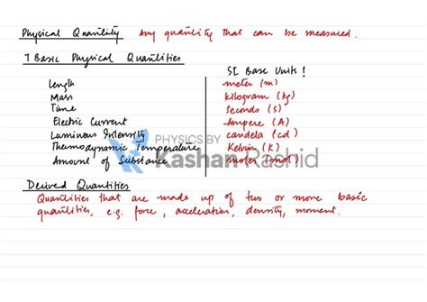 Physical Quantities Physics Cambridge Pdf Physics Science