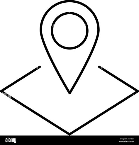 Map Pin Thin Line Icon Stock Vector Image And Art Alamy