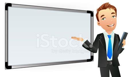 Man Pointing At Magnetic Board Stock Vector Royalty Free FreeImages