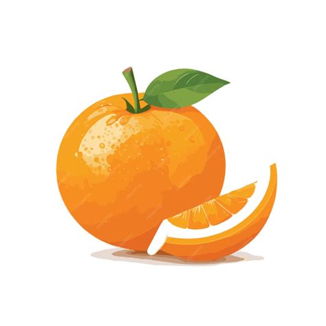Premium Vector Clementine Vector On A White Background
