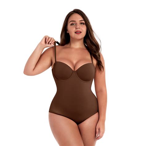 Fancy Cupped Panty Bodysuit With 3 Hook And Eye Chinashapewear