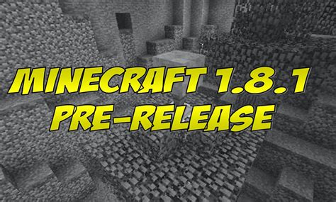 Nerd Kraft Minecraft 1 8 1 Pre Release Minecraft Atualizações