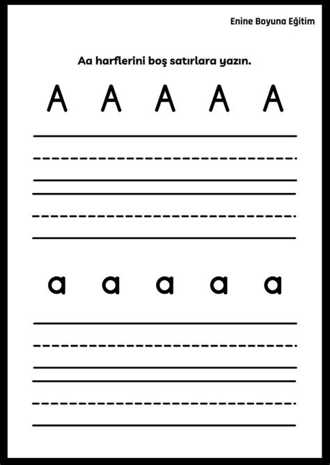 Okul Öncesi Alfabe Çalışmaları Kitabı