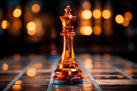 Шахматная доска с шахматными фигурами на размытом фоне крупным планом шахматная доска и