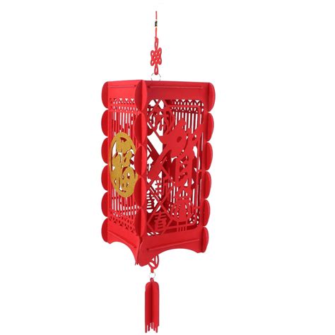 법원 레드 랜턴 중국 전통 등불 축제 펠트 천 걸이 랜턴 장식 새해 봄 축제랜턴 Aliexpress