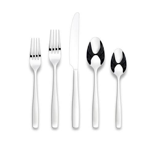 Ornative Flatware Eloise 18 0 Silver Stainless Steel Flatware Set And Reviews Wayfair