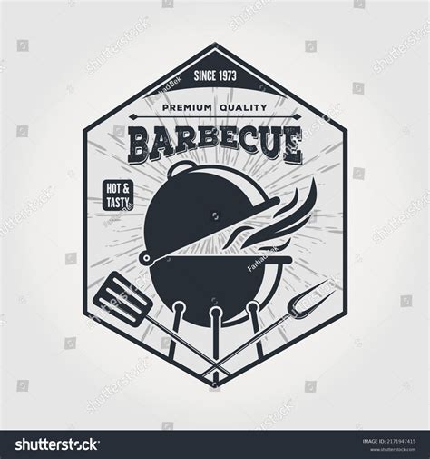 Barbecue Logo Design Bbq Grill Vector Stock Vector Royalty Free