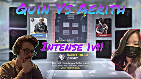 1v1ing Aerith The Best Female Player In Codm Insane Game Youtube