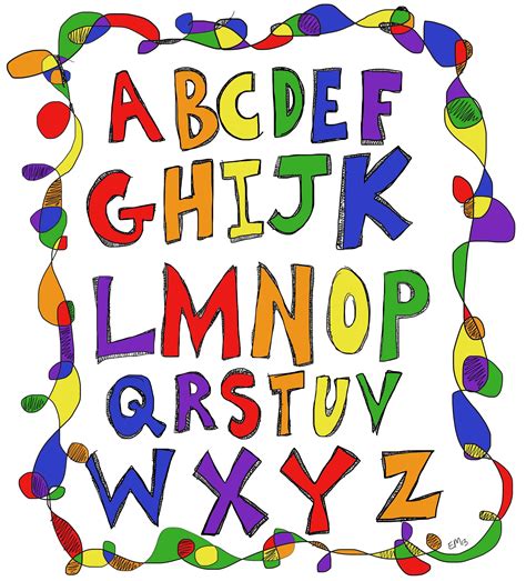 Rainbow Letters And Numbers