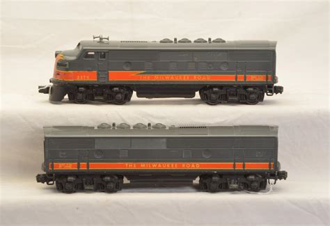 Sold Price Lionel Postwar 2378 Milwaukee Road F3 Ab Diesel Units Like