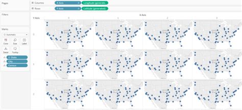 How To Make Trellis Tile Small Multiple Maps In Tableau