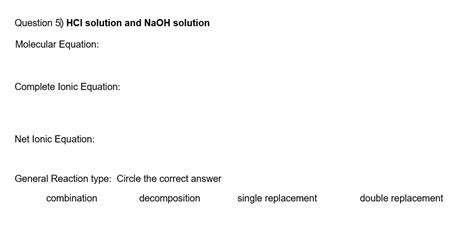 Solved Question 4 Heating Cuso4 5 H20 Molecular Equation