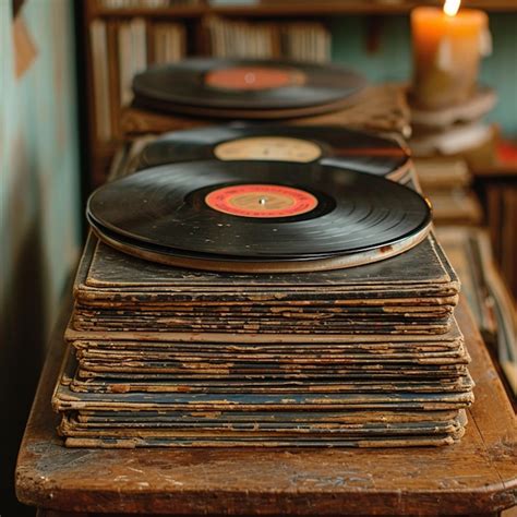 Premium Photo Vintage Vinyl Records