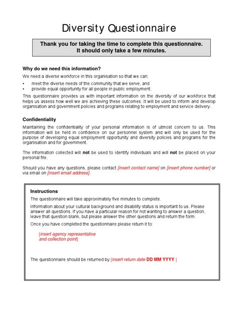 Diversity Questionnaire Insights Pdf Indigenous Australians
