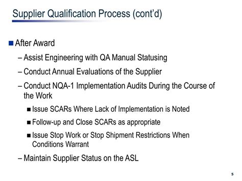 Ppt Wtp Supplier Qualification Process April 19 2005 Powerpoint