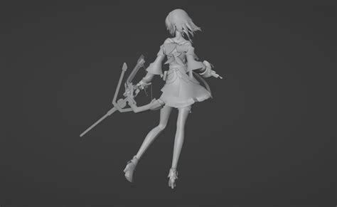 Anime Character Hsr March 7th 3d Model Cgtrader