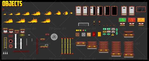 The Factory Platformer Tileset Game Tilemaps