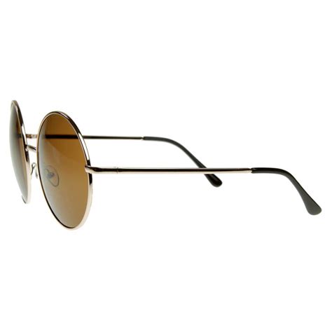 Super Large Oversized Metal Round Circle Sunglasses