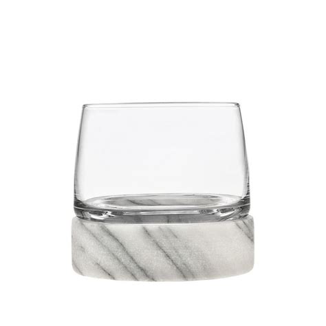 Godinger Stone Cold 12 Oz Dof Crystal Glasses Set Of 2 46246 The