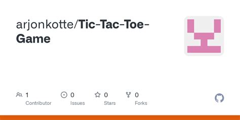 Github Arjonkottetic Tac Toe Game