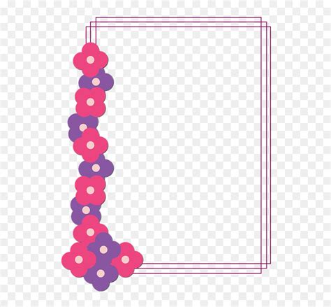 Moldura De Flores Lilas Png Rosa Marco De Flores Transparent Png Vhv