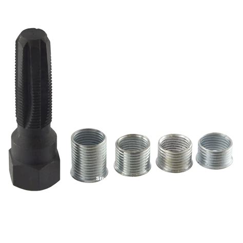 Mm Automotive Spark Plug Cylinder Head Re Thread Rethread Repair Tap Tool Reamer Inserts Kit