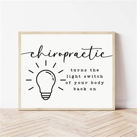 Chiropractic Office Decor Chiropractor Wall Art Print Spine Poster