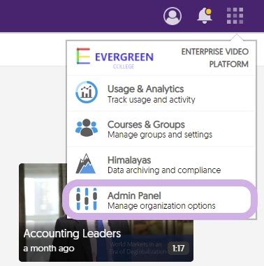 Customizing The EnterpriseTube Navigation Bar YuJa Help Center