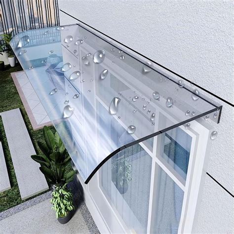 Window Awning Door Canopy Modern Polycarbonate Cover Uv Rain Snow