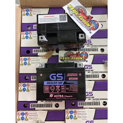 Jual Aki Motor GS ASTRA MF GSMF GTZ 5S Beat Vario Scoopy Mio Dll