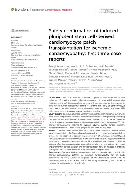Pdf Safety Confirmation Of Induced Pluripotent Stem Cell Derived