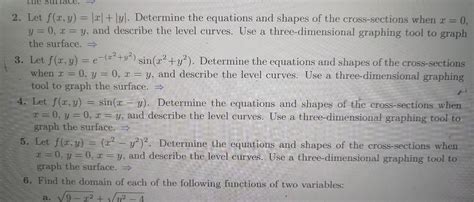 Solved Let F X Y X Y Determine The Equations And Chegg