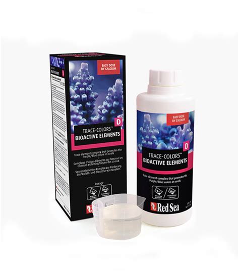 Red Sea Trace Colors D Supplement Bioactive Elements 500ml
