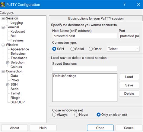 Lab Putty Remote Proxyjump