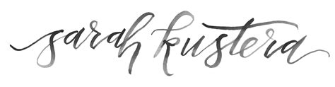 The Name Sarah In Cursive