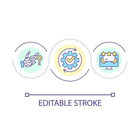 Automatic Feedback Request Loop Concept Icon Collecting Insights From
