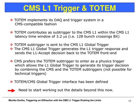 Ppt Triggering On Diffraction With The Cms Level 1 Trigger Pushing