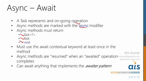 Async Await In C Part YouTube