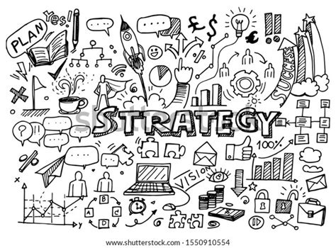 Hand Drawn Vector Illustration Icons Set Stock Vector Royalty Free