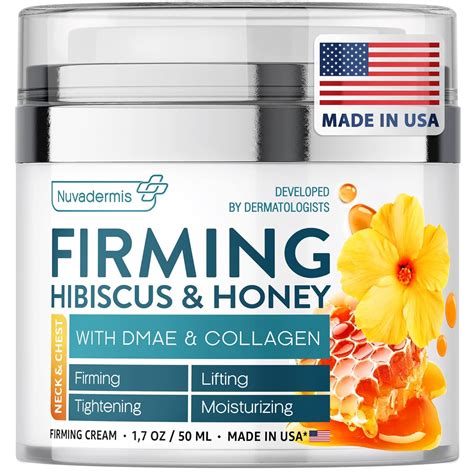 Buy Nuvadermis Hibiscus And Honey Firming Cream Skin Tightening For Neck Face And Body Made