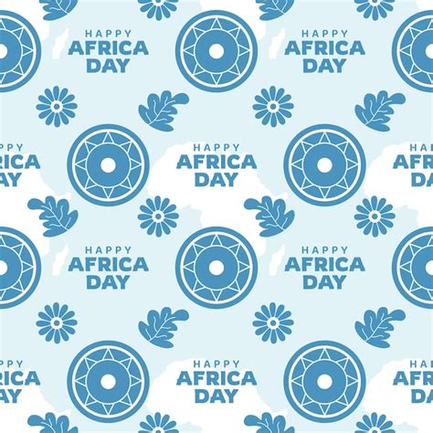 Premium Vector Happy Africa Day Seamless Pattern Design With Culture