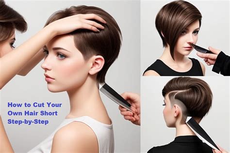 How To Cut Your Own Hair Short Step By Step