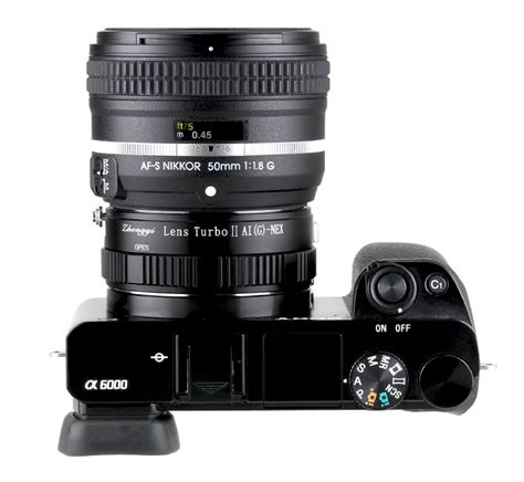 Переходник Zhongyi Lens Turbo II N/G-NEX позволяет устанавливать ...