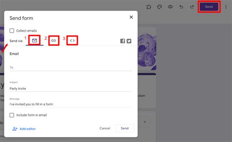 How To Share A Google Form And Allow Access To Collaborators Google Forms Adding Permission To