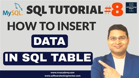 Sql Tutorial How To Insert Data In Sql Table Youtube
