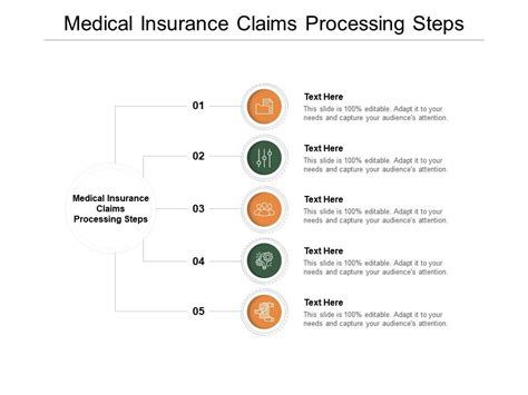 Medical Insurance Claims Processing Steps Ppt Powerpoint Presentation