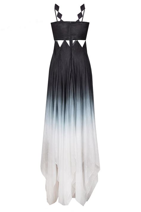 Silk Gradient Maxi Dress With Sequin Straps Cult Mia Akhl