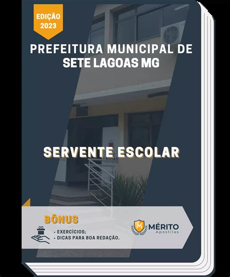 Apostila Servente Escolar Prefeitura Municipal De Sete Lagoas MG