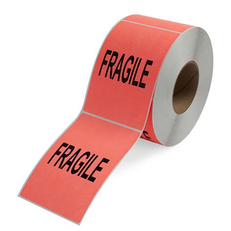4″ X 6″ Fragile Preprinted Label Kroy Labels And Ribbons