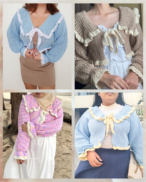 Constance Vintage Cardi Written Pdf Pattern Yalas Ko Fi Shop